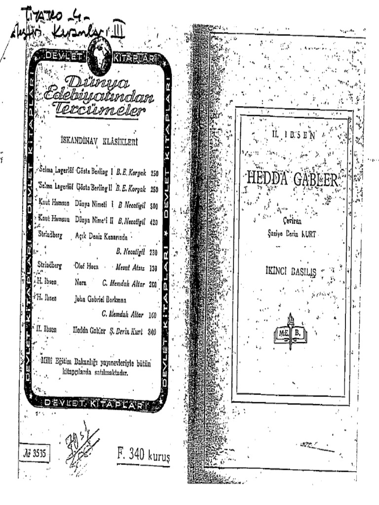 Henrik Ibsen - Hedda Gabler | PDF