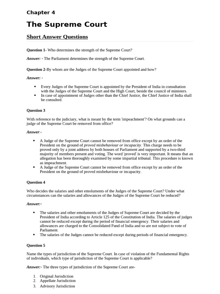 Supreme Court: Structure and Jurisdiction | PDF | Appeal | Jurisdiction