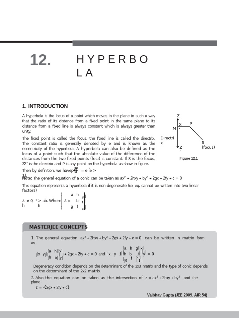 Hyperbola Theory | PDF | Euclidean Plane Geometry | Euclidean Geometry