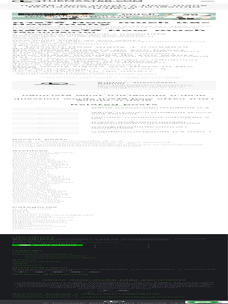 การใช้ How much How many ใช้ต่างกันอย่างไร-ภาษาอังกฤษ ม.ปลาย ...