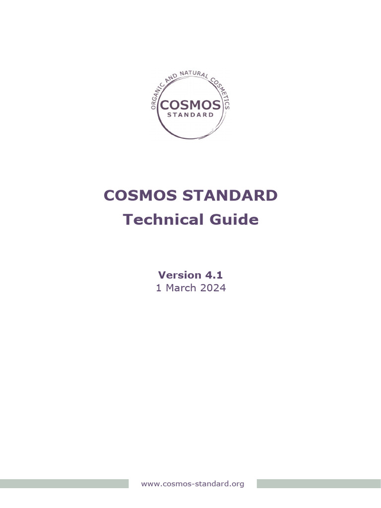 Cosmos-Standard Technical Guide v41 | PDF | Titanium Dioxide ...
