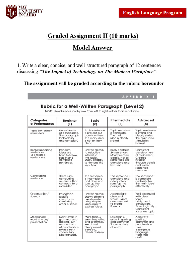 FALL2024 - HUM100 - Graded Assignment 2 Model Answer | PDF
