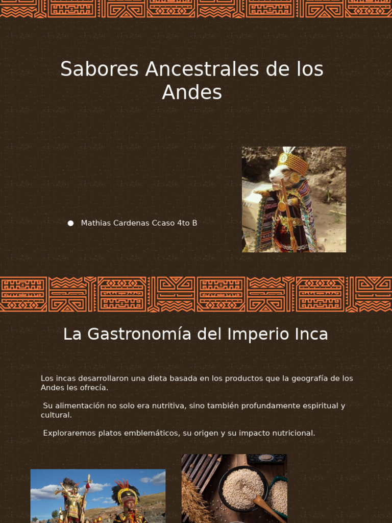 Platos Incaicos | PDF