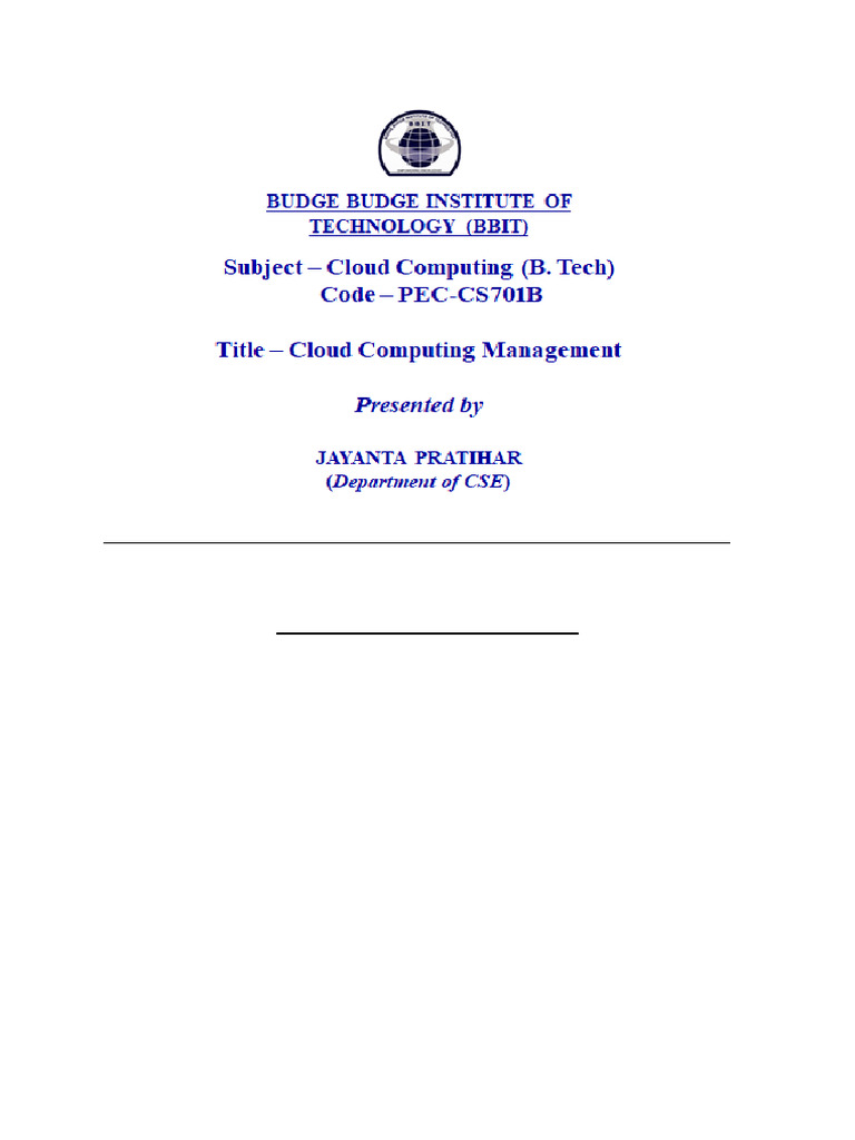 Management Security Pdf Cloud Computing Security