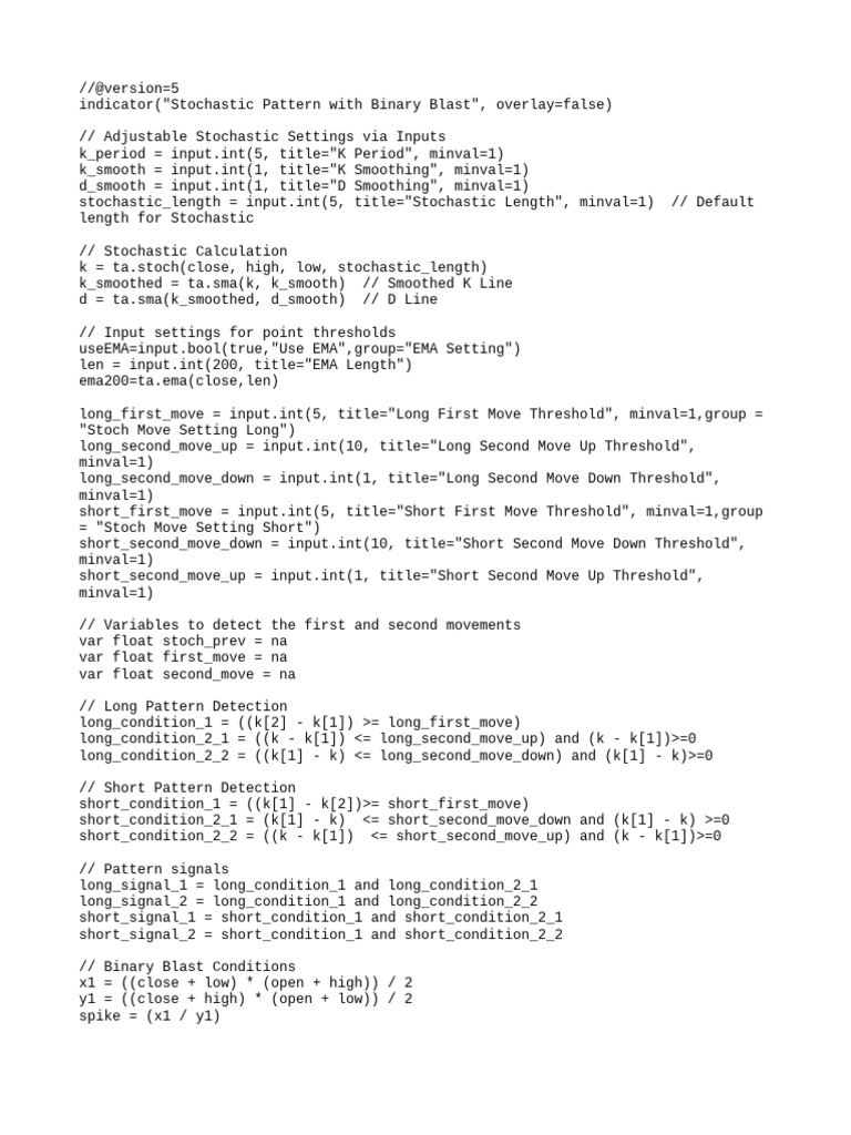 stochastic pattern 2 movements stoch up down | PDF | Applied Mathematics