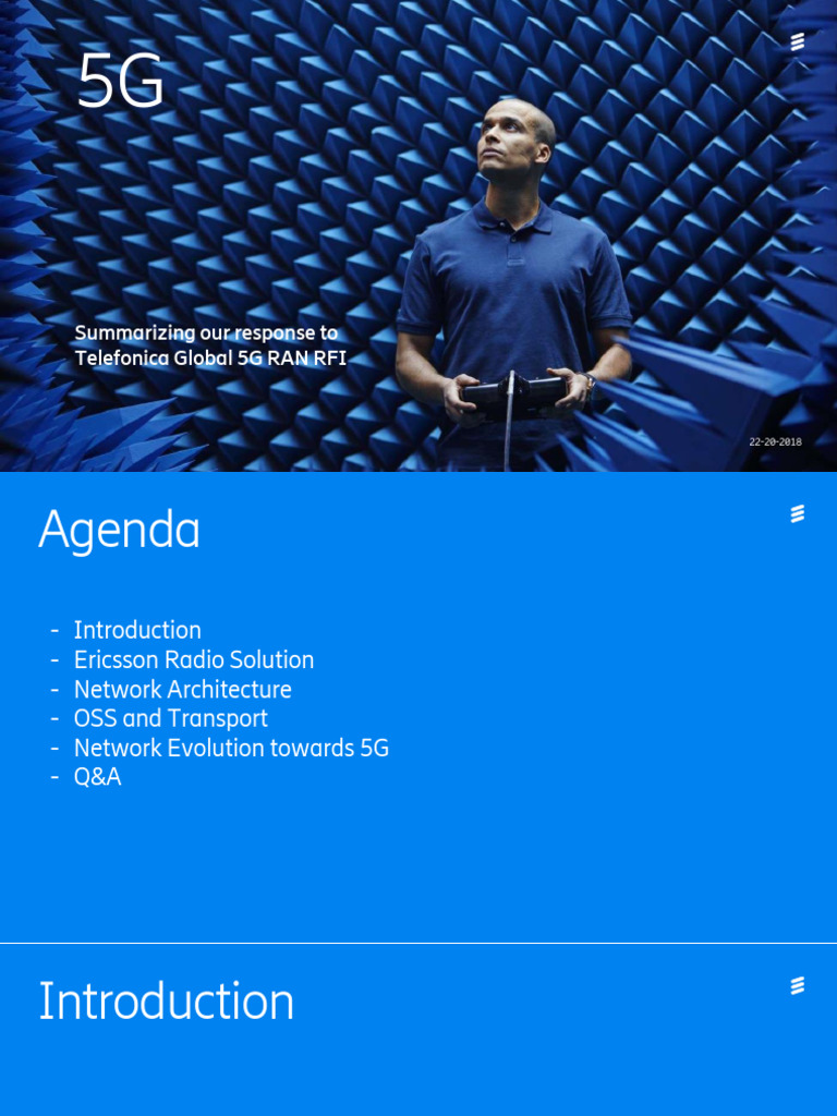 Ericsson 5G RAN Solutions Overview | PDF | 4 G | Lte (Telecommunication)