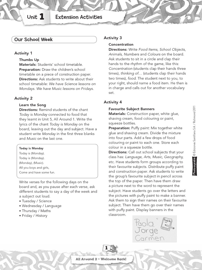 Fun School Activities for Kids | PDF