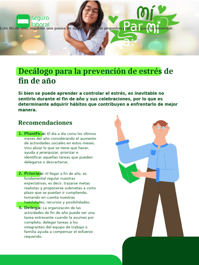 10 - Decalogo Prevencion Del Estres | PDF | Estrés (biología)
