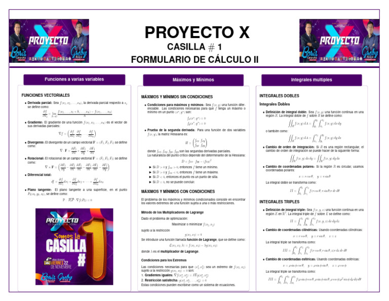 Formulario_Calculo2 | PDF | Integral | Degradado