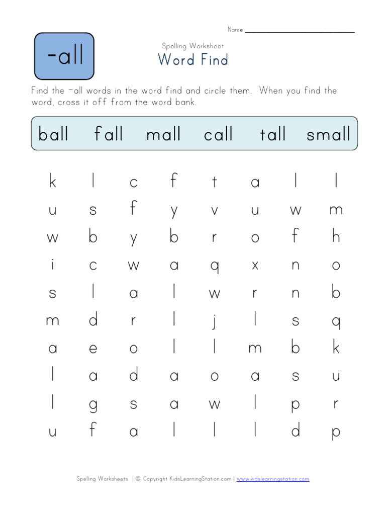 Word finder for kids | PDF