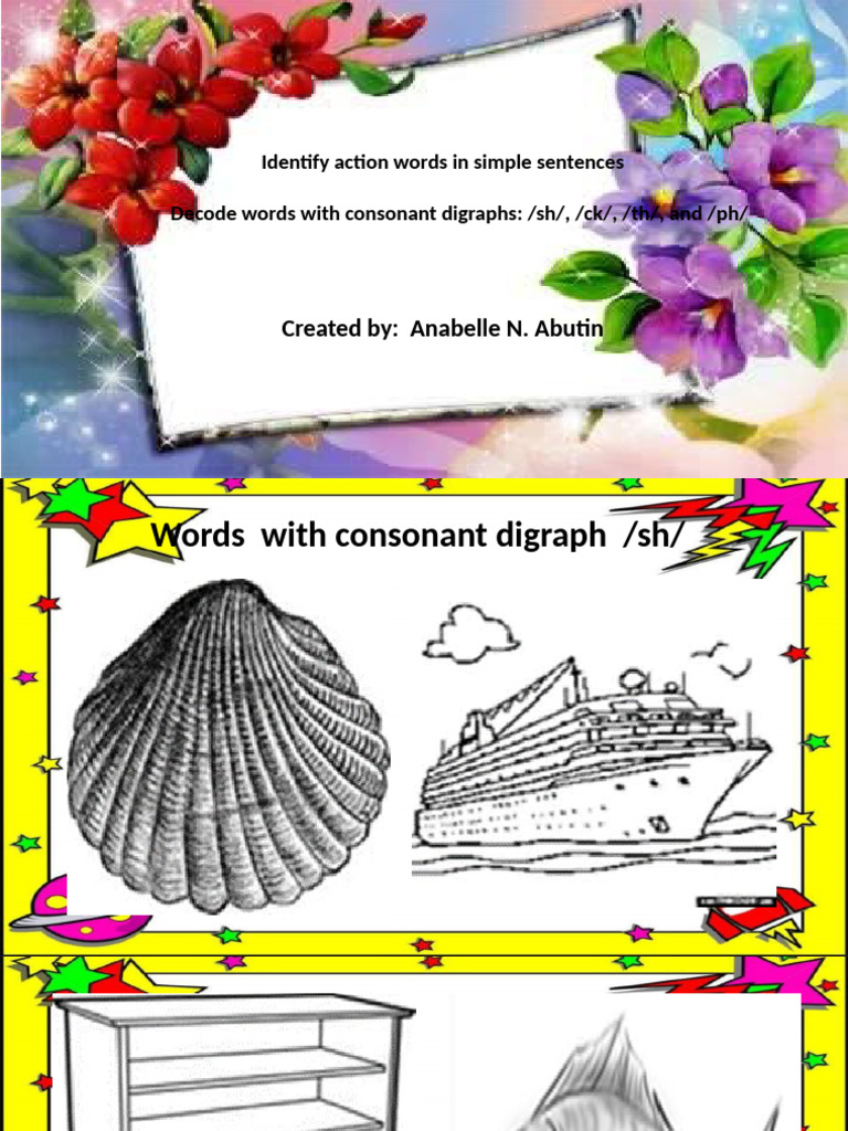 Using Action Words in Simple Sentences | PDF