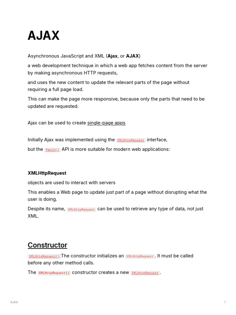 5ae8ef1e-32e1-4291-bcc7-ea89e0d54f40_AJAX | PDF | Ajax (Programming) | World Wide Web