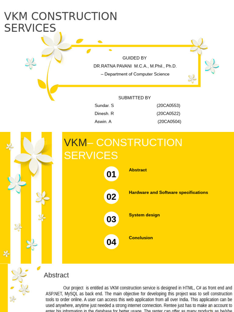 Vkm Construction Service | PDF | Databases | Web Application
