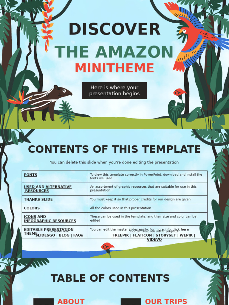 Discover The Amazon Minitheme by Slidesgo | PDF | Planets | Mercury (Planet)