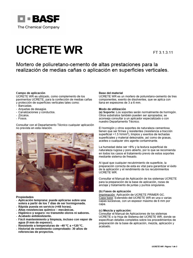 Ucrete WR Polykit | PDF | Materiales | Ingeniería de Edificación