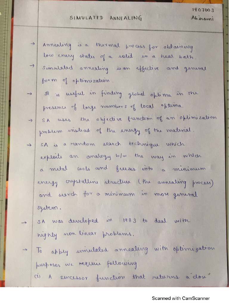 Abirami - Simulatedannealing | PDF
