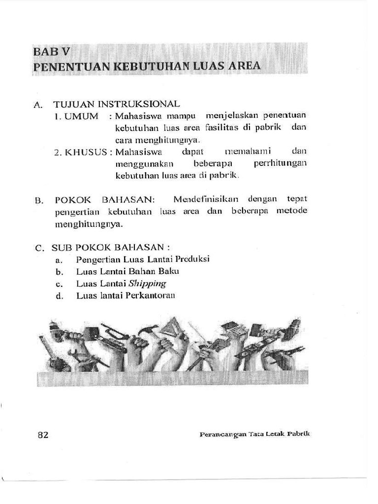Ebook Perancangan Tata Letak Pabrik - Bab5 - Penentuan Kebutuhan Luas ...
