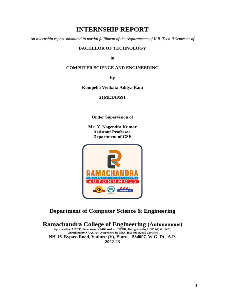 Internship Report | PDF | Analytics | Automation