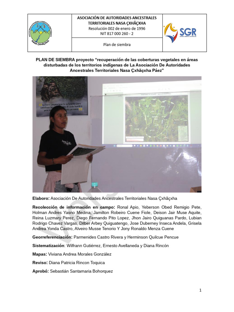 Plan de Siembra Vr1 1R | PDF | Ecosistema | Los bosques