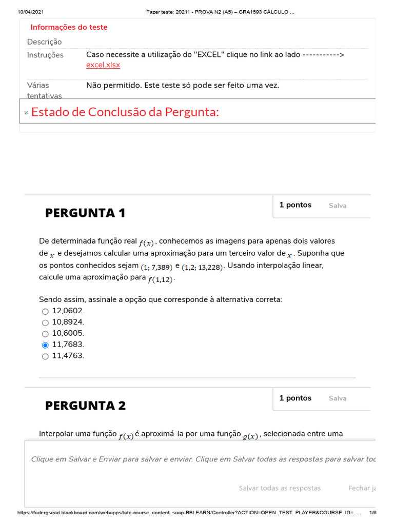 Interpolação e Cálculo Numérico | PDF | Cálculo | Análise numérica