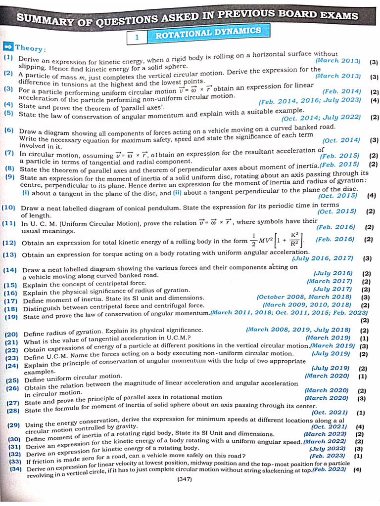 Physics PYQ Questions | PDF
