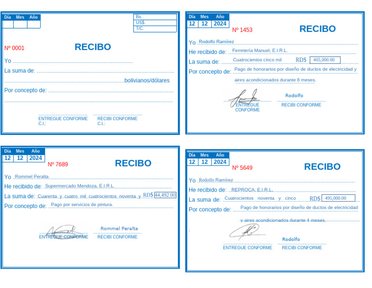 Formato Recibo | PDF