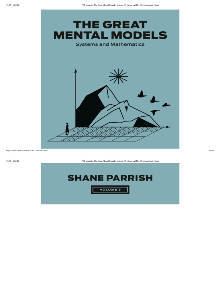 PDF Translate - The Great Mental Models, Volume 3 Systems and M... (Z ...