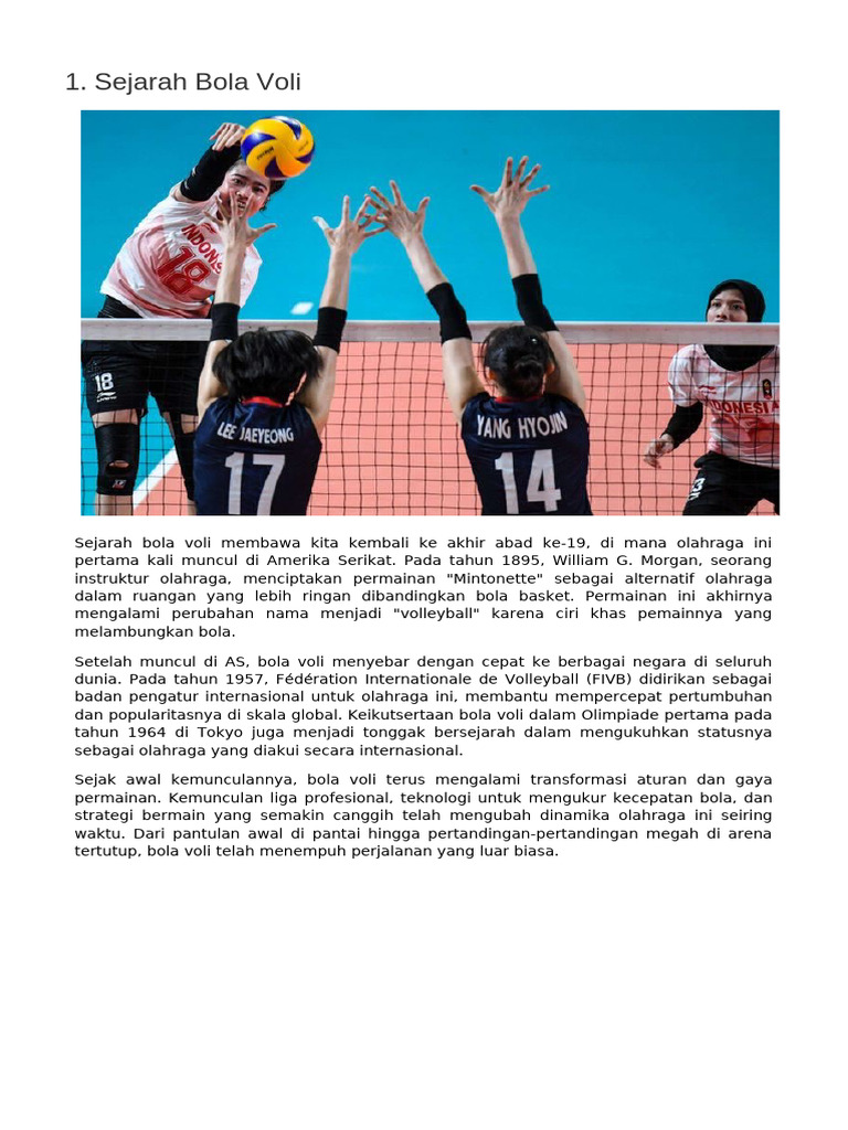Sejarah Bola Voli | PDF