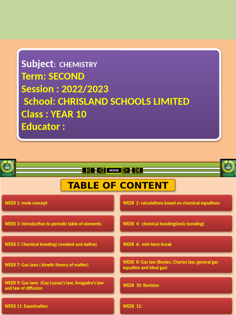 2nd Term-Chemistry-Year 10 Notes (2022-2023) | PDF | Chemical Bond ...
