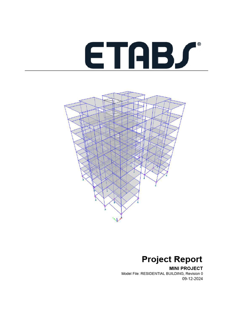 etabs report | PDF | Beam (Structure) | Civil Engineering