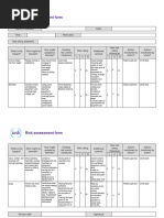 Iosh Risk Assessment Project v20 | PDF