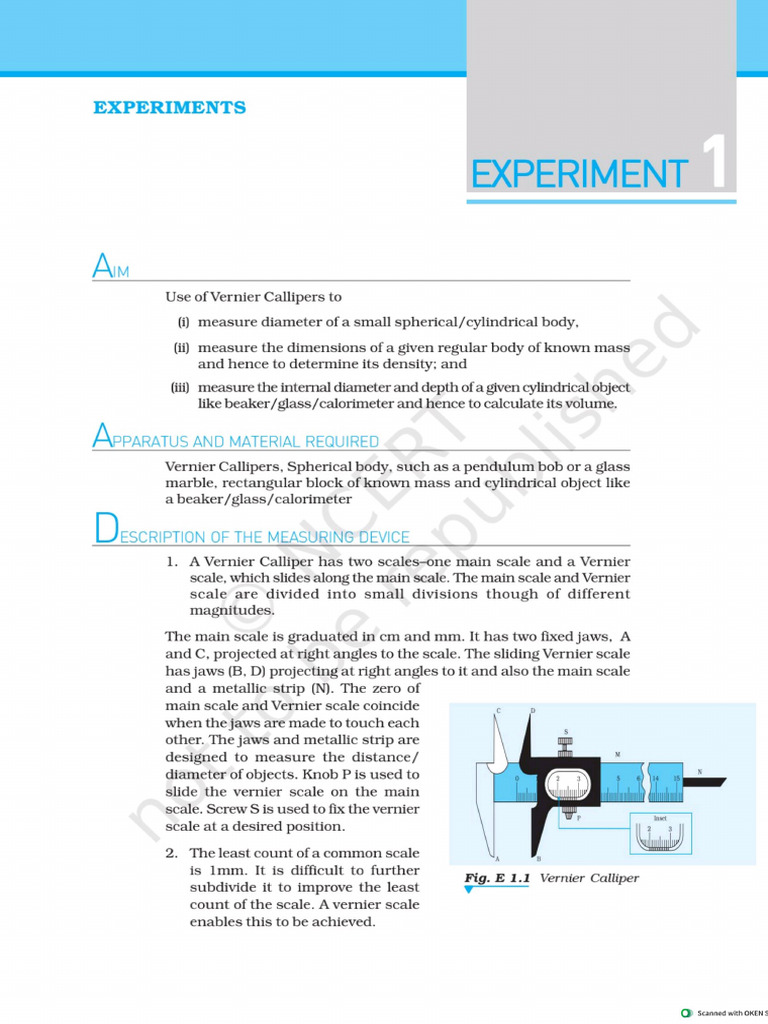 11th - Physics-Practical Manual | PDF