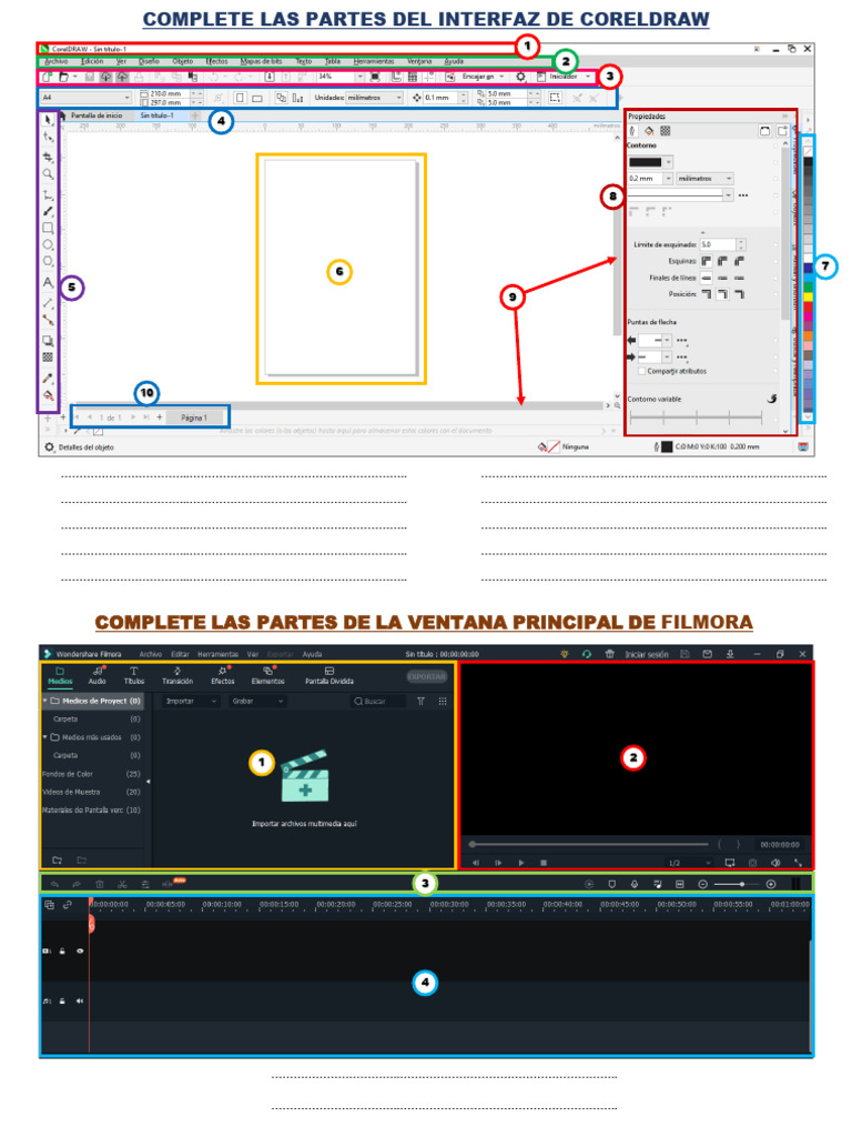 Coreldraw y Filmora | PDF