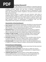 Understanding Doctrinal Legal Research | PDF | Methodology | Question