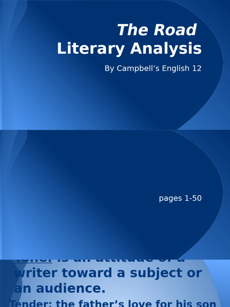 The Road Literary Analysis | PDF