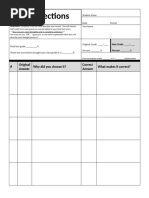 Test Corrections Template | PDF