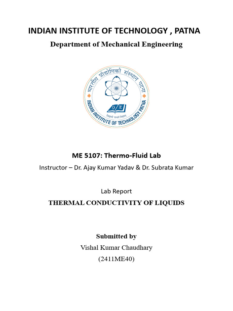 Thermal Conductivity Lab Procedure | PDF | Thermal Conduction | Heat ...