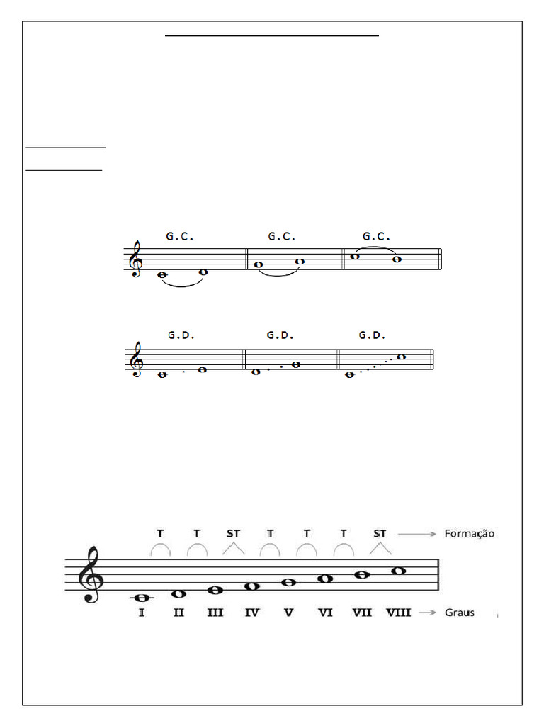 Graus e Escala Diatônica | PDF