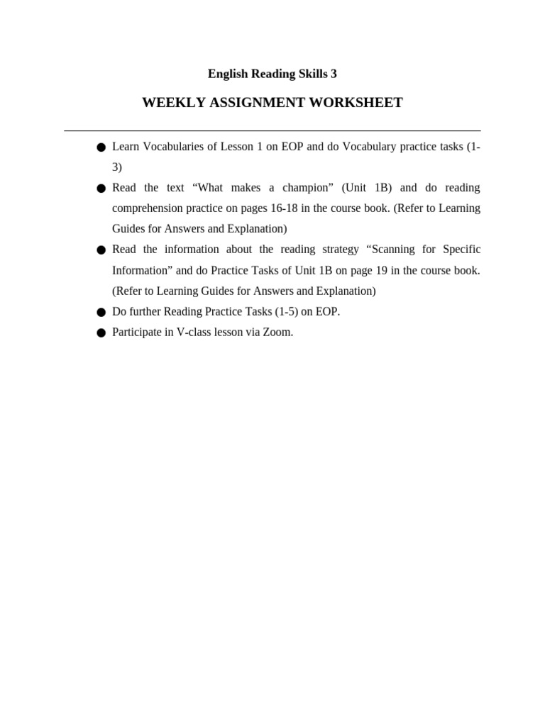 487d4223106t3009l4 Weekly Assignment Wo | PDF