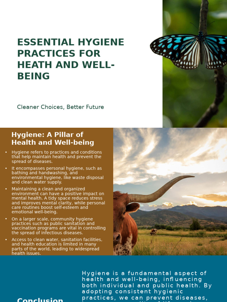 ESSENTIAL HYGIENE PRACTICES FOR HEATH AND WELL-BEING | PDF