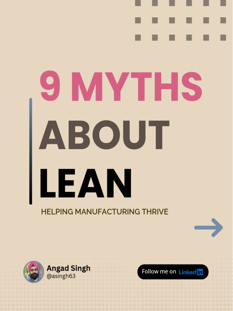 9 Myths of Implementing Lean | PDF