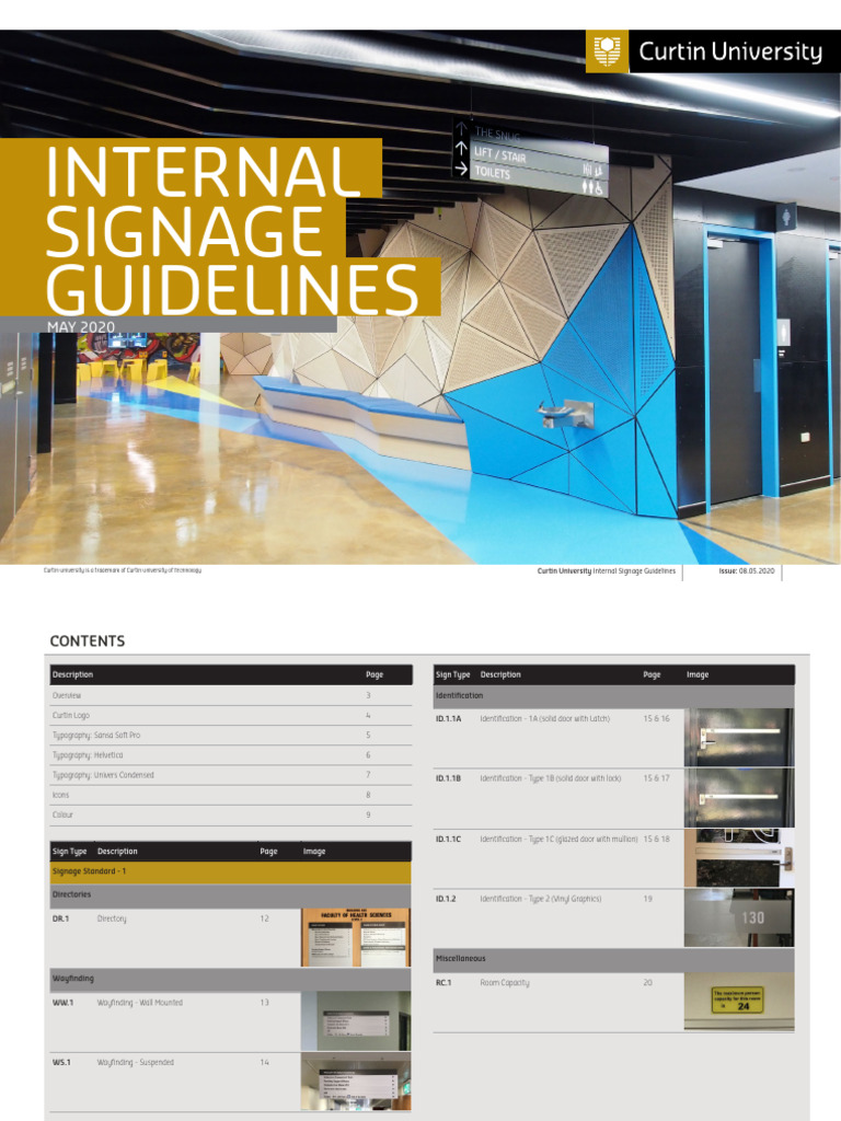 Internal Signage Guidelines 2020 May | PDF | Logos | Brand