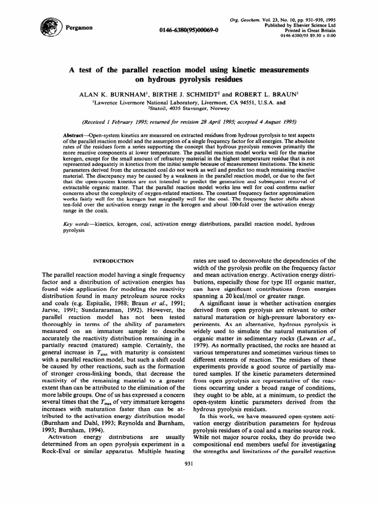 A_test_of_the_parallel_reaction_model_us | PDF | Pyrolysis | Activation ...