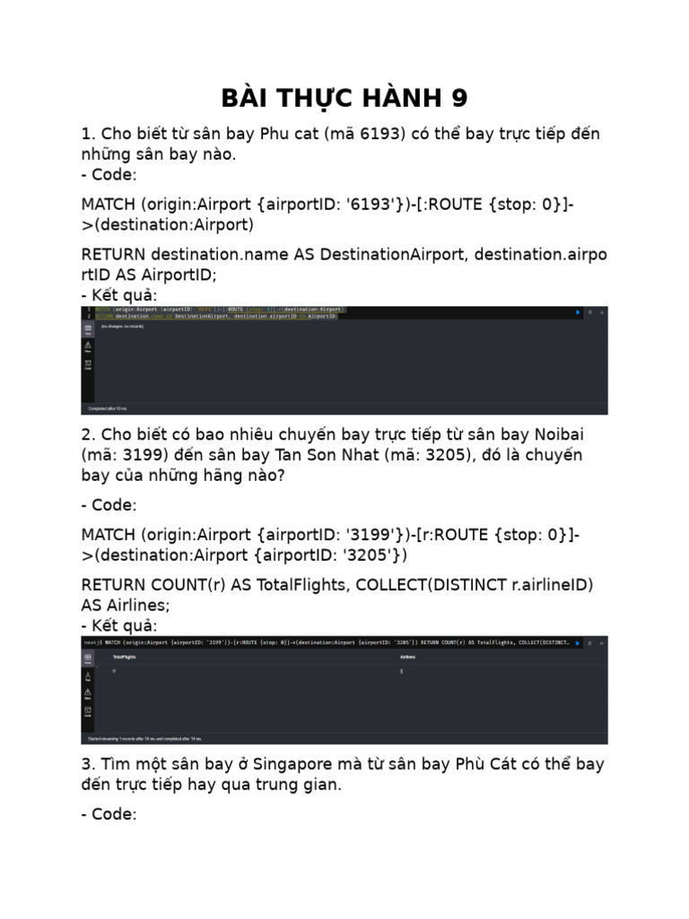 Bài TH C Hành 9 | PDF