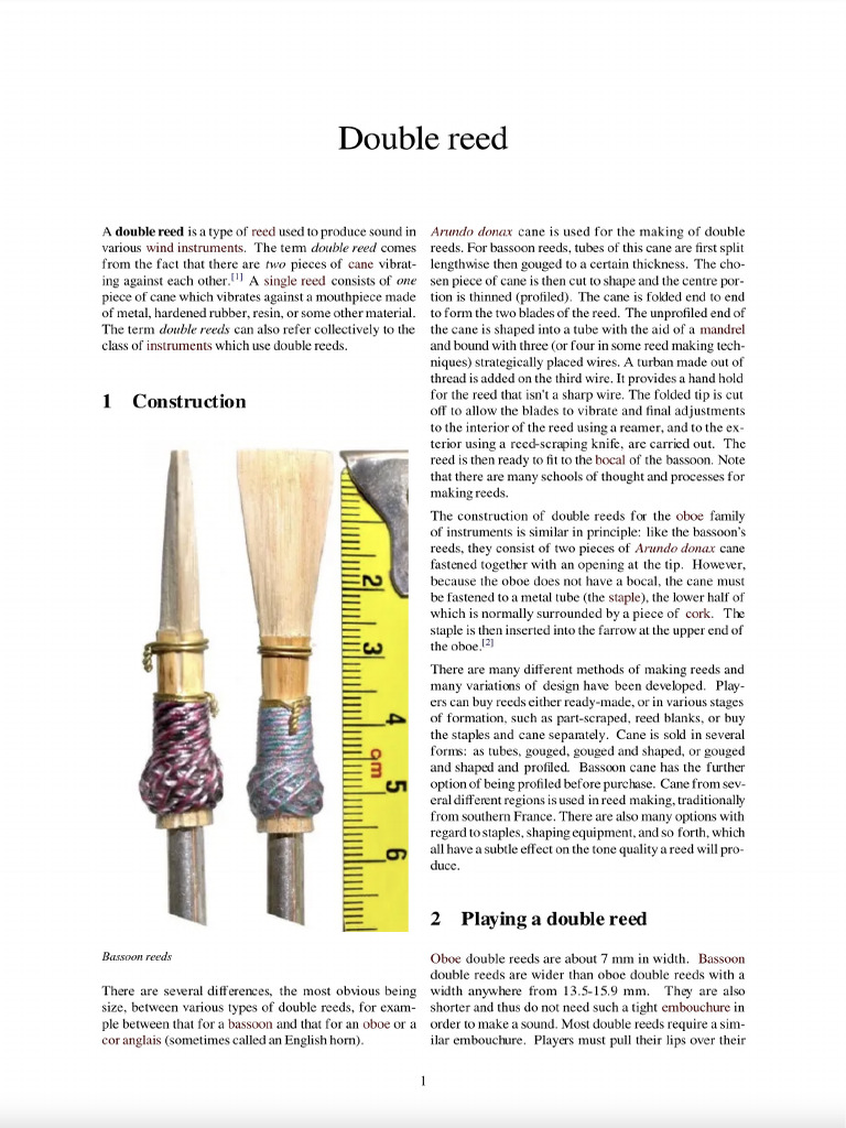 Double Reed | PDF