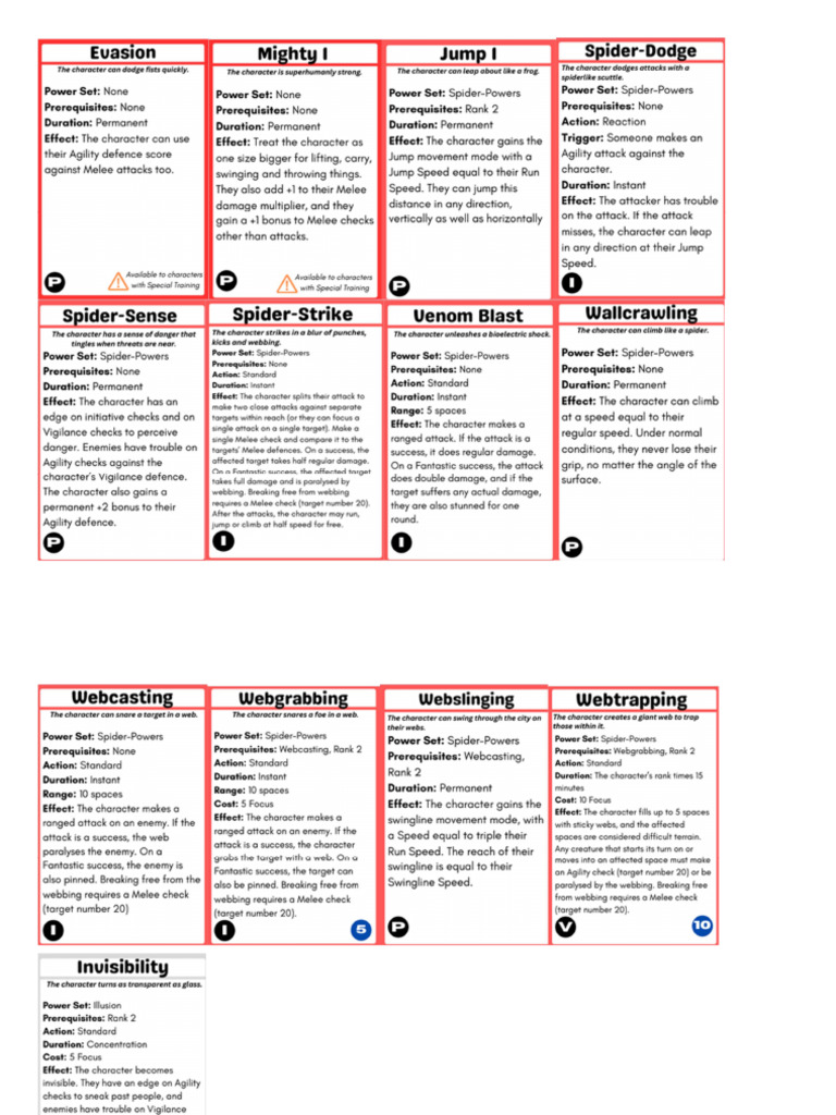 Marvel Multiverse RPG Miles Morales Powers | PDF