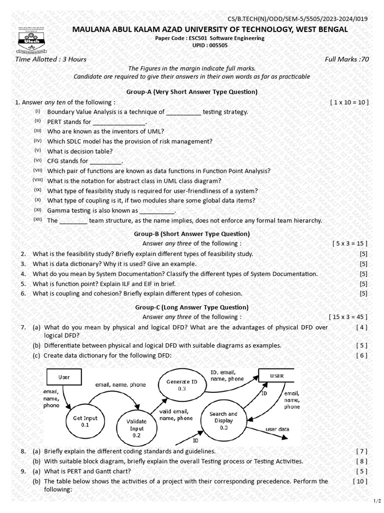 CSE 5th SEM Previous Year Question All | PDF | Scheduling (Computing) | Computing