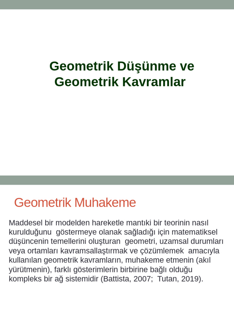 Ders Geometrik Düşünme | PDF