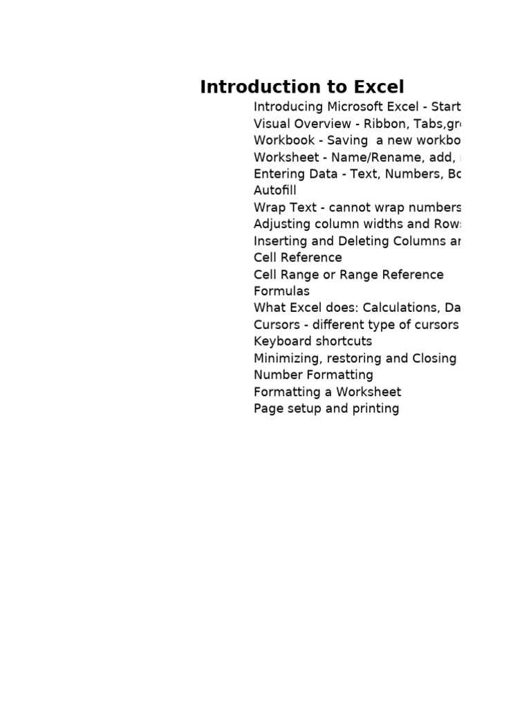 M365 Excel Basics Video 01 Introduction To Microsoft Excel FInished ...