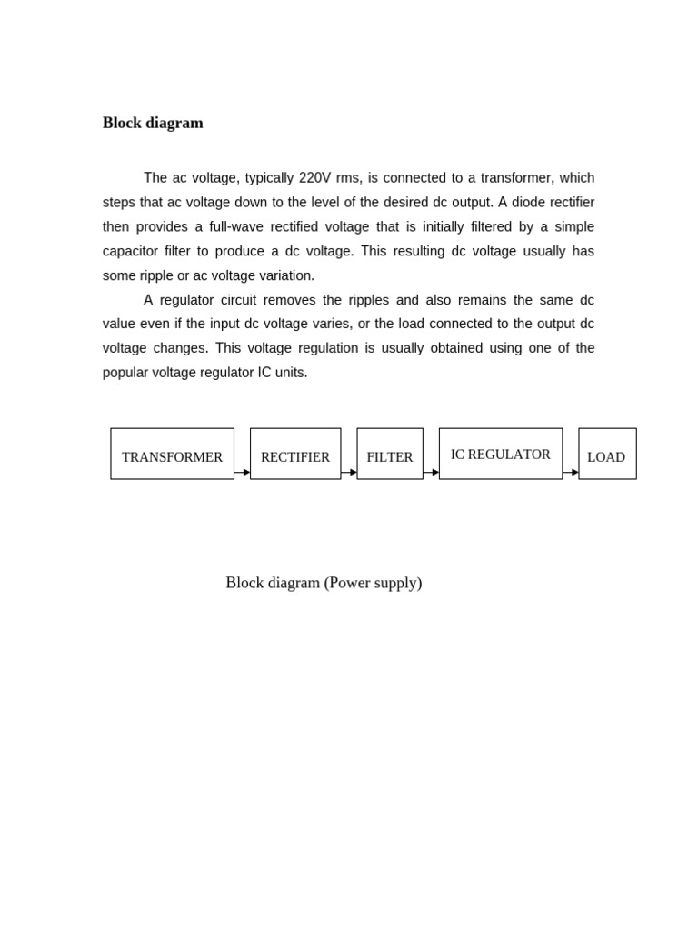 Power Supply Ckt Pdf Rectifier Power Supply